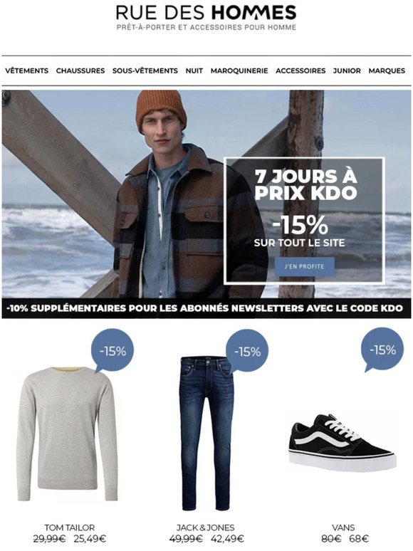 Rue des Hommes: 7 jours à prix KDO : -15% sur TOUT! 🤩 | Milled