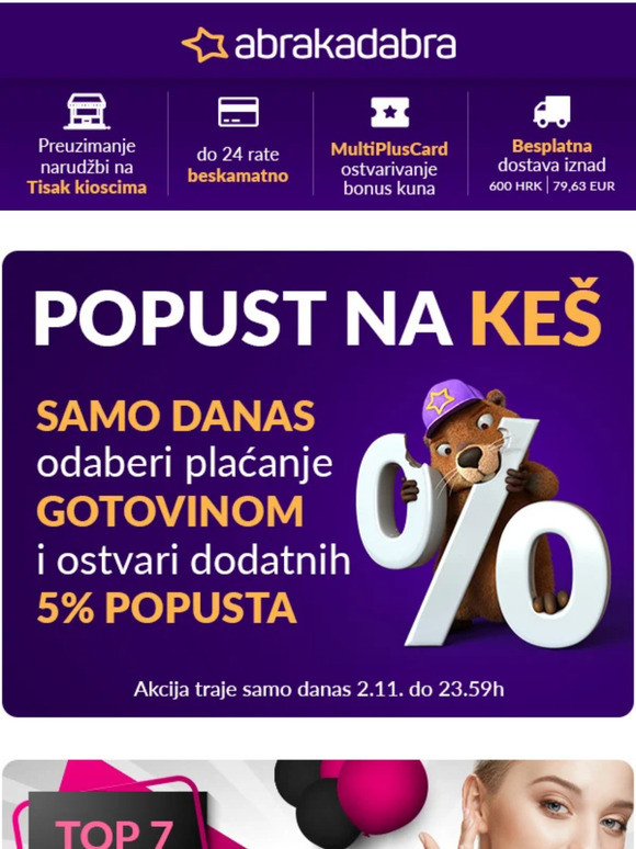 Abrakadabra: [POPUST NA KEŠ 💵] 5% popusta na plaćanje GOTOVINOM 💵 Top 7 beauty uređaja koje ...
