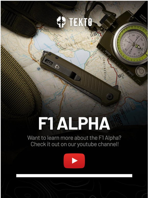 Tekto: LEARN ABOUT THE F1 ALPHA 🔪 | Milled