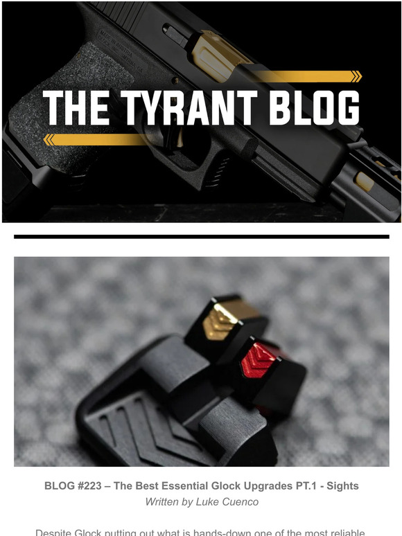 TyrantCNC: The Best Essential Glock Upgrades: Sights | Milled