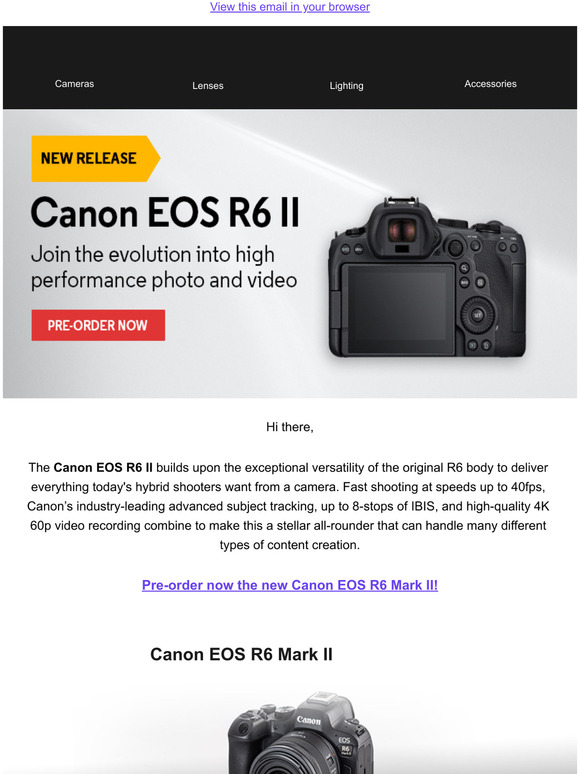 CameraPro: The Canon EOS R6 Mark II is here | Pre-order yours now at ...