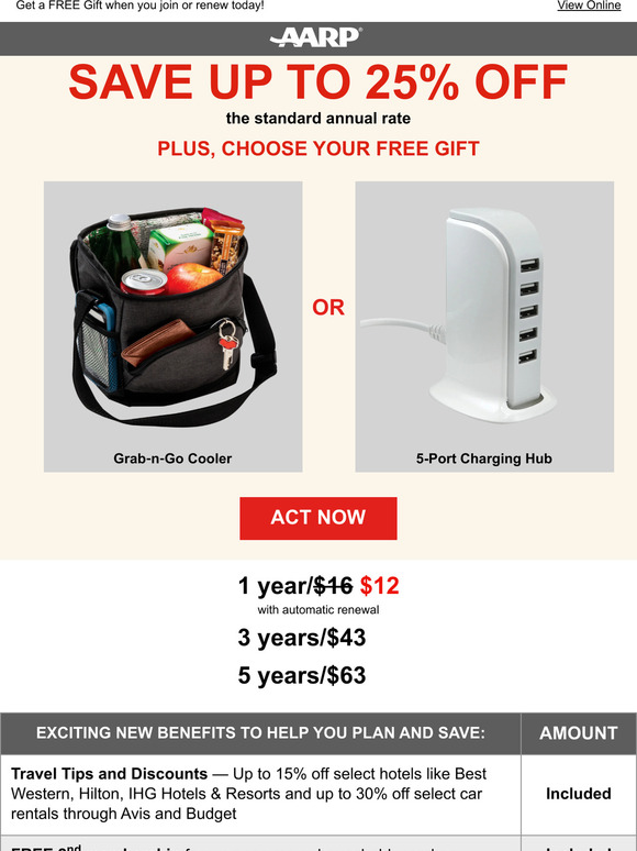 AARP: Receive a Gift with AARP Membership | Milled AARP: Receive a Gift with AARP Membership | Milled