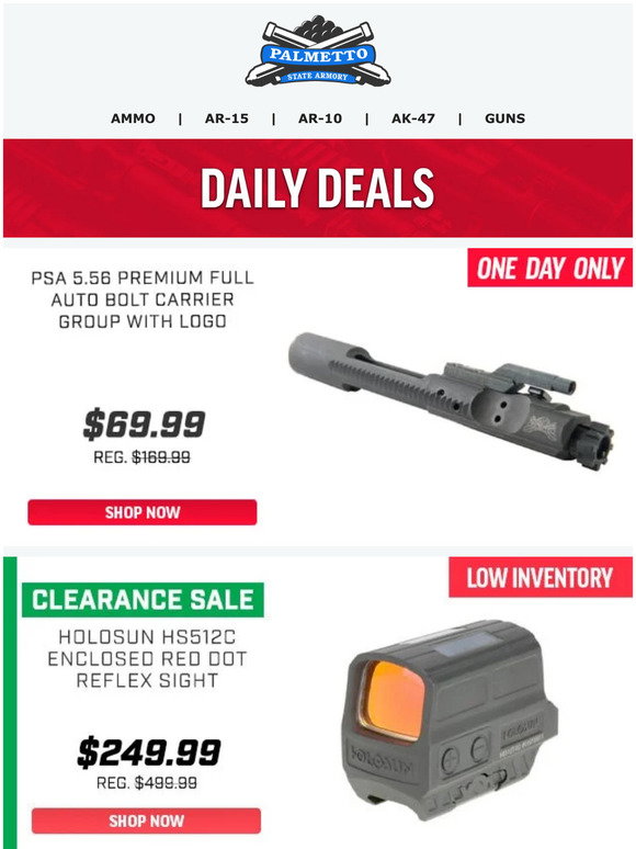 Palmetto State Armory: Flash Sale Today Only! | PSA Premium Logoed HPT ...