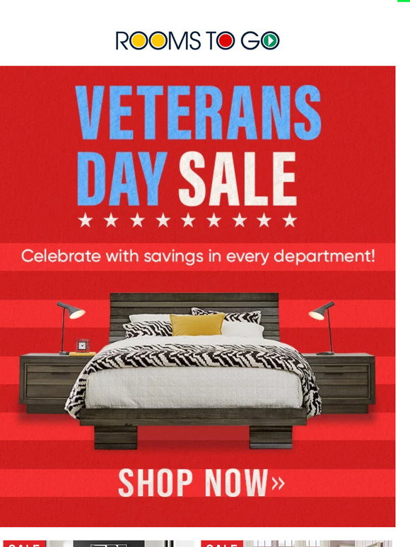 Rooms To Go Veterans Day Sale