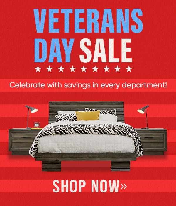 Rooms To Go: The Time Is NOW: Veterans Day Sale is LIVE! | Milled