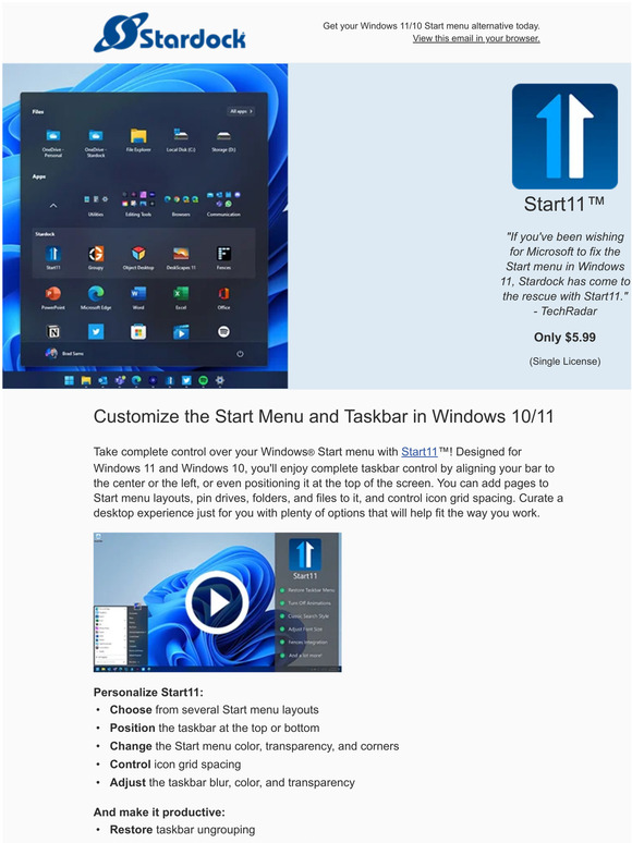 Stardock: The Windows Start Menu You Have Been Asking for is Here | Milled