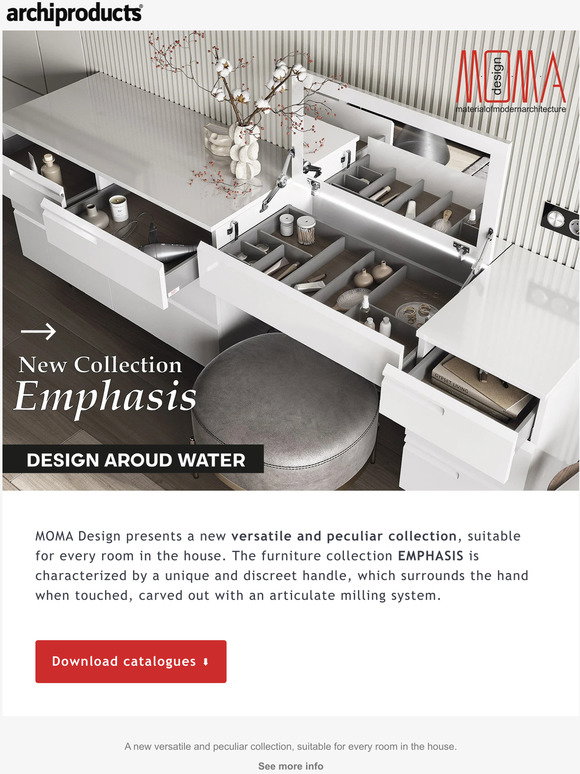 Archiproducts: Moma Design, Emphasis bathroom collection: design around ...