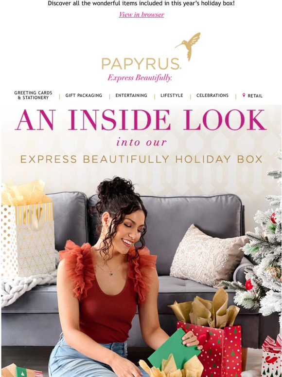 Papyrus: Look inside the Express Beautifully Holiday Box! 🎁 👀 | Milled