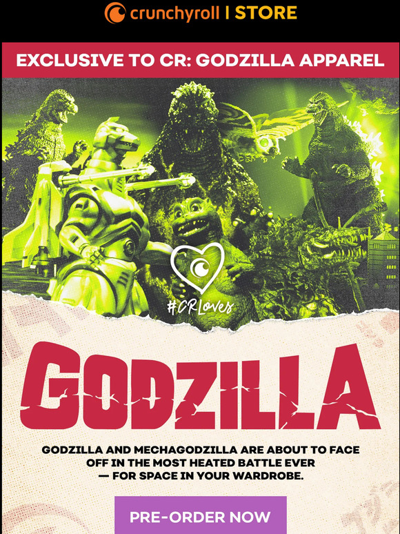 Crunchyroll: CR Loves: Godzilla Exclusive Apparel | Milled