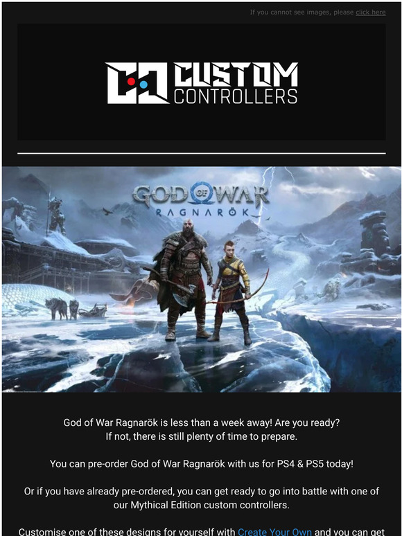 Custom Controllers: ️ Ready for God of War Ragnarok? | Milled