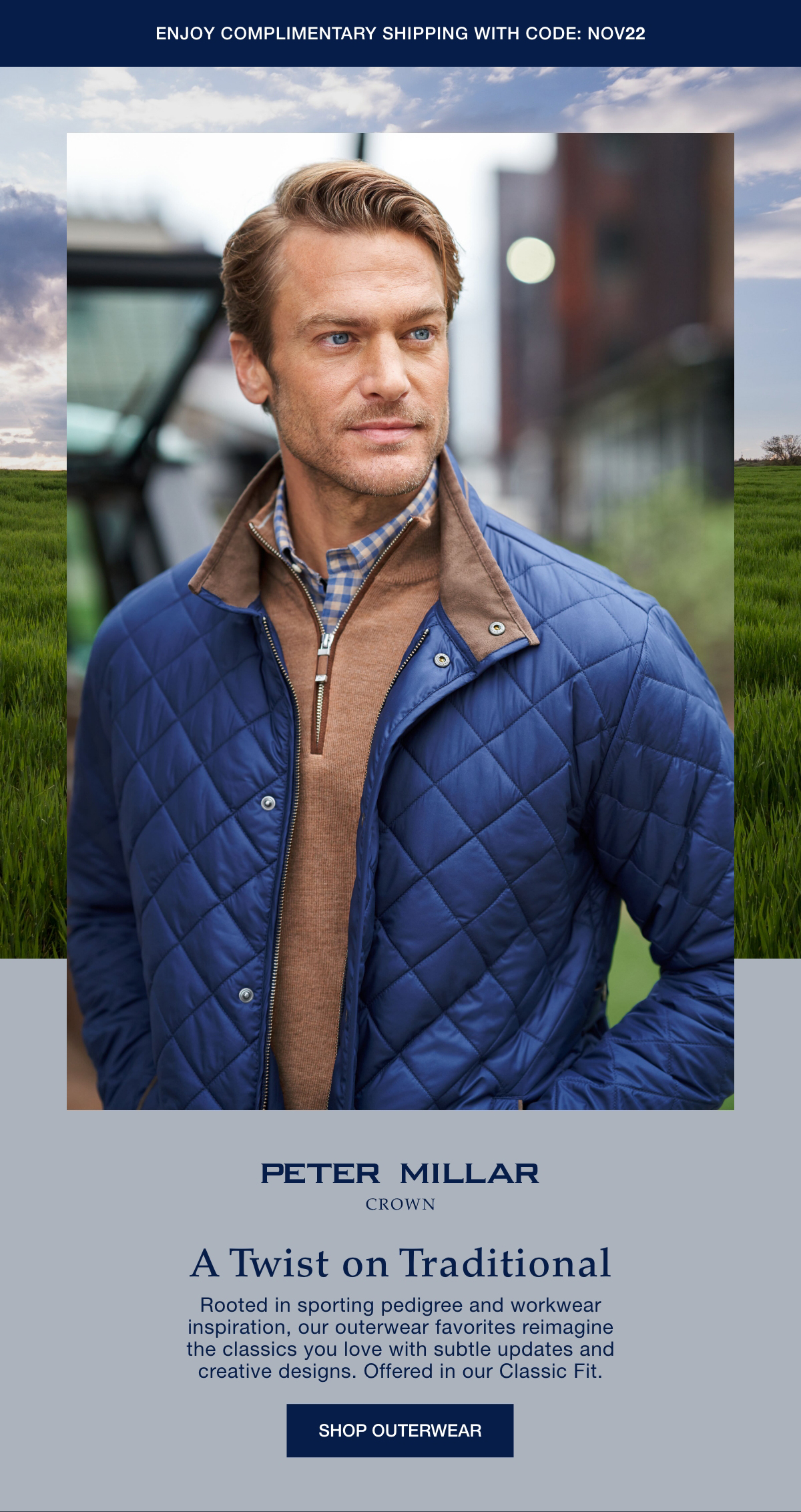 Peter Millar: Explore Crown Outerwear: A Twist On Traditional | Milled