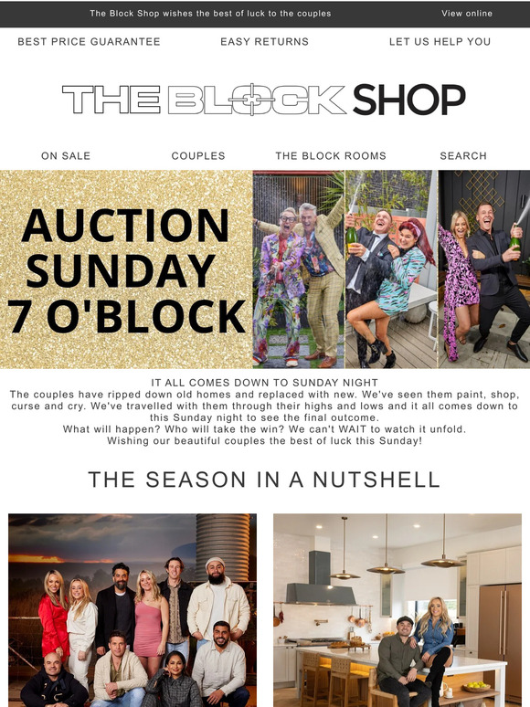 The Block Shop: The Block Auction 💰 This Sunday 7 O'Block | Milled