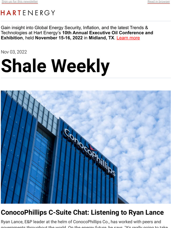 Hart Energy: Shale Weekly: What Ryan Lance Says; Big Eagle Ford Deal ...