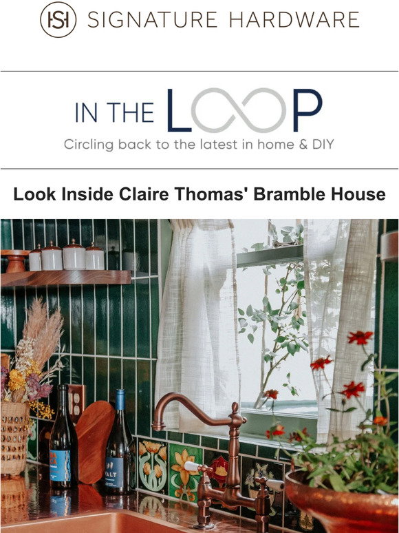 Signature Hardware: Step Inside Claire Thomas’ Cozy Cottage Rental ...