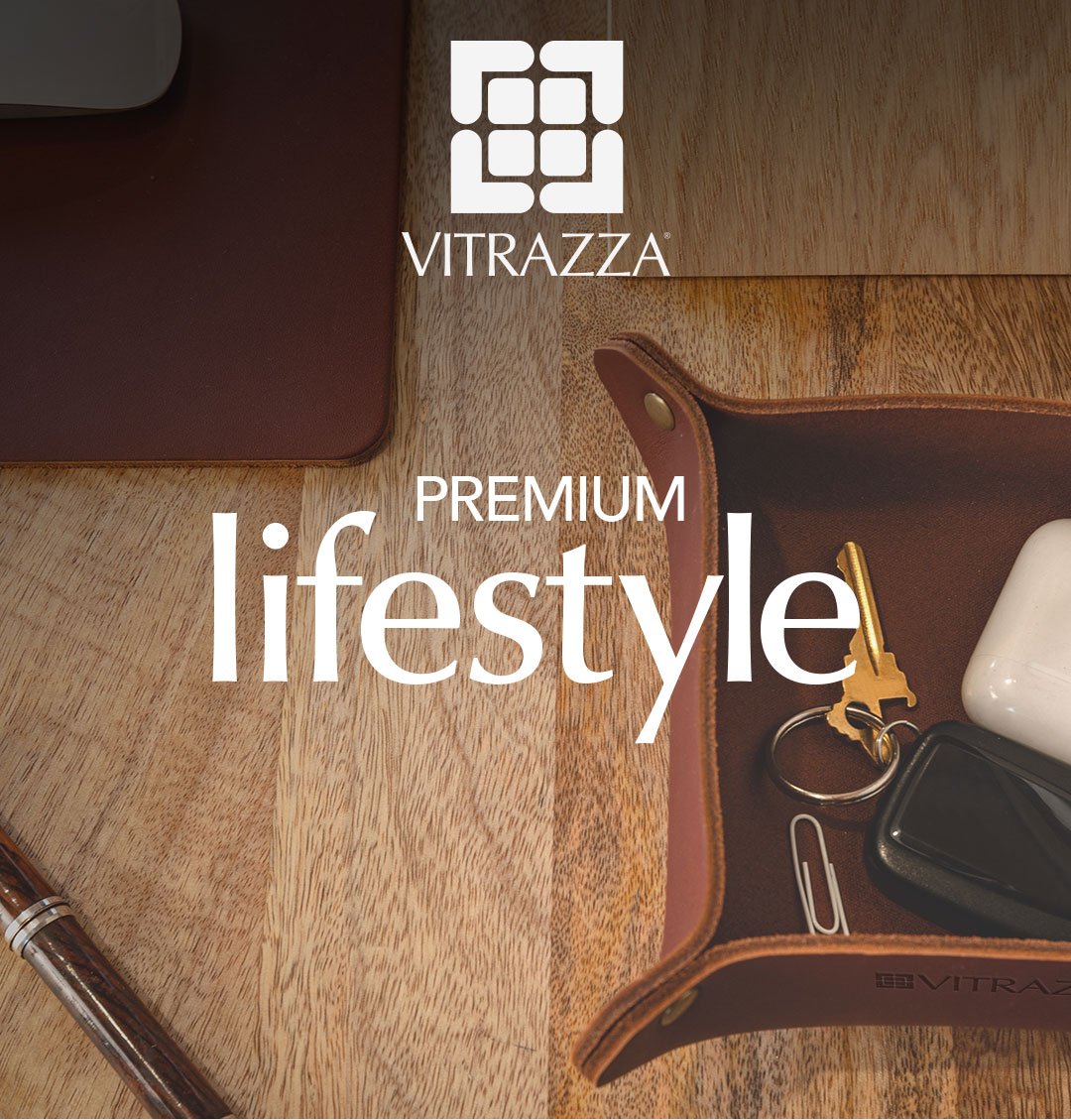 Vitrazza: Brand New - Vitrazza Leather Desk Accessories | Milled