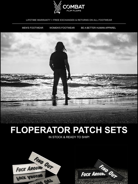 Combat Flip Flops: 💥 Floperator Patch Sets Are Here! 🔥 🔥 🔥 | Milled