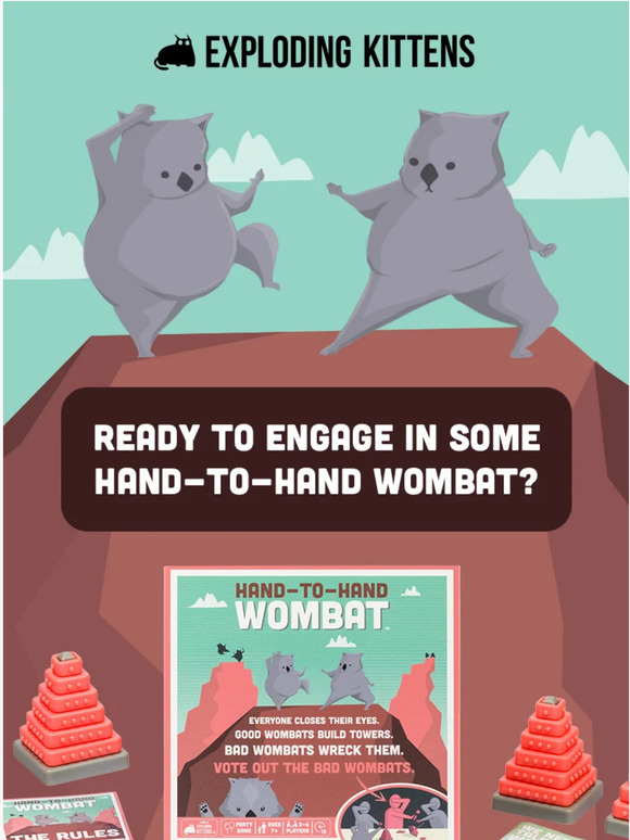 Exploding Kittens: Are you a Good Wombat or a Bad Wombat? 😇 😈 | Milled