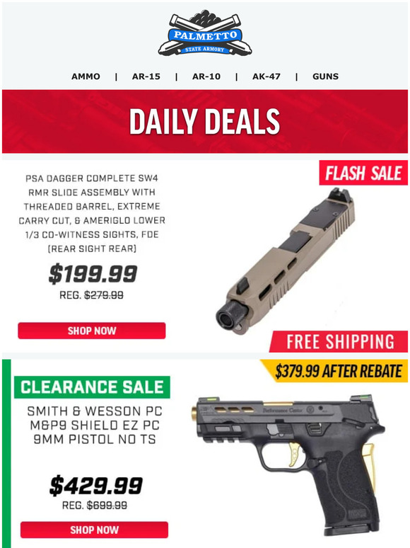 Palmetto State Armory: Limited Inventory! | BLEM PSA 5.7 Rock Optics ...