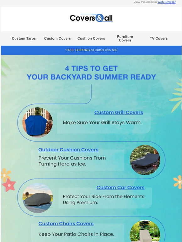 Coversandall: [INSIDE] Tips to Get Your Backyard Summer Ready | Milled