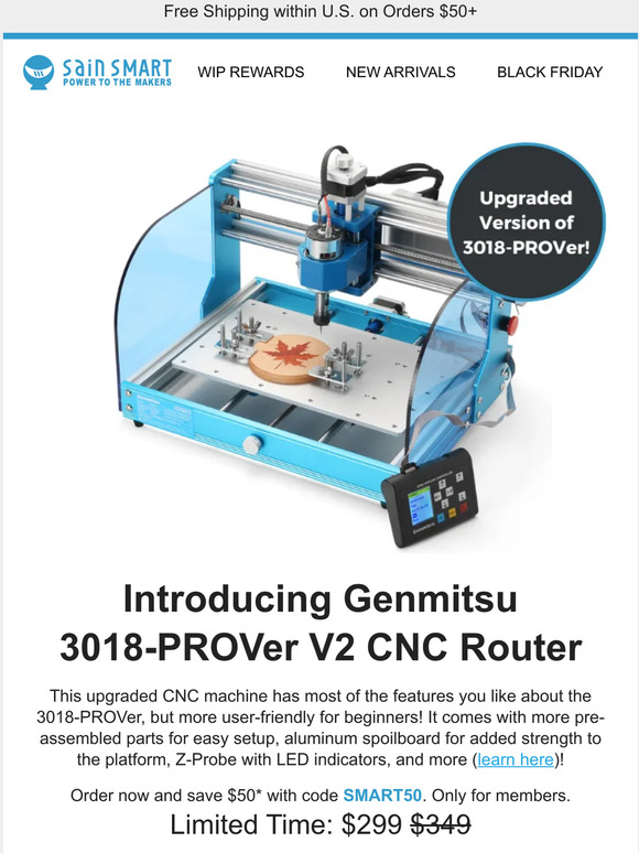 SainSmart: Introducing the Genmitsu 3018-PROVer V2 | Milled