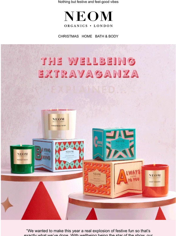 NEOM: Our Christmas Wellbeing Extravaganza... Explained | Milled