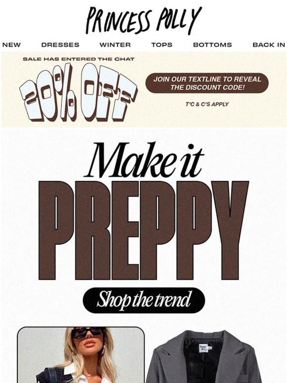 Princess Polly: MAKE IT PREPPY ♡ | Milled