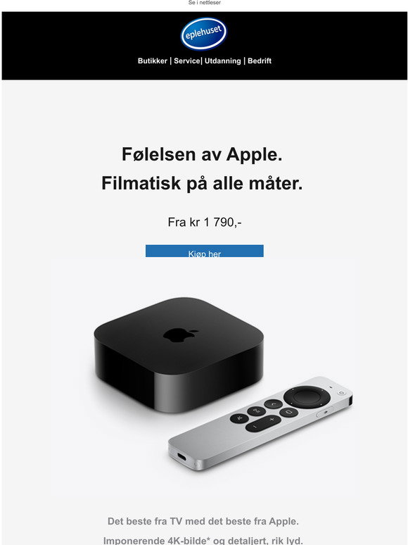 Eplehuset: Det beste fra TV. Det beste fra Apple. | Milled