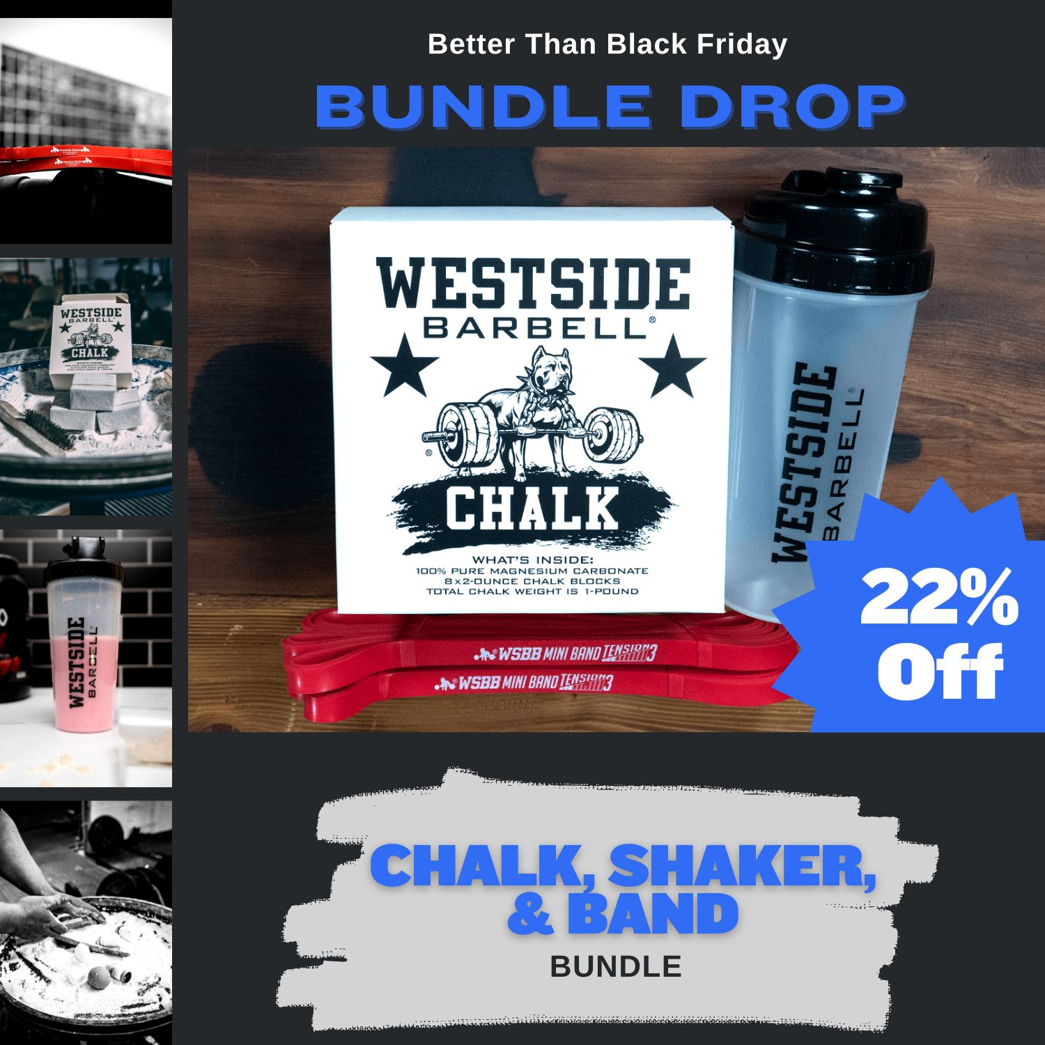 Westside Barbell: New Featured Bundle: Chalk, Shaker, & Band Bundle ...