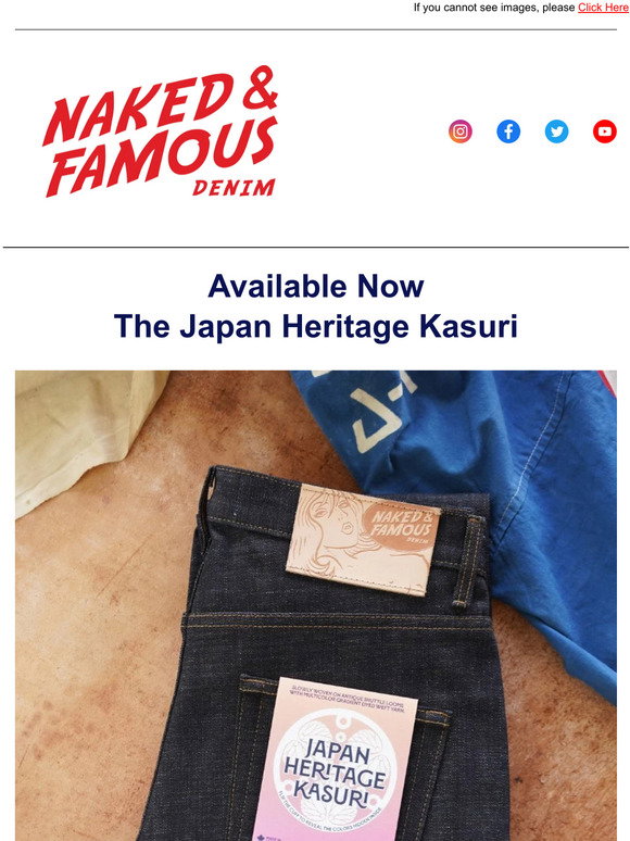 Naked & Famous Denim: 📨 Just Released - The Japan Heritage Kasuri | Milled