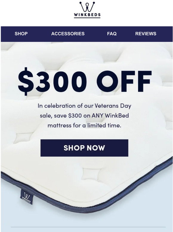Wink Beds: Veterans Day sale continues | Milled