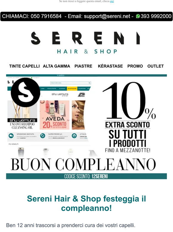 Sereni: 12SERENI: 10% di sconto su tutto il catalogo SOLO PER OGGI | Milled