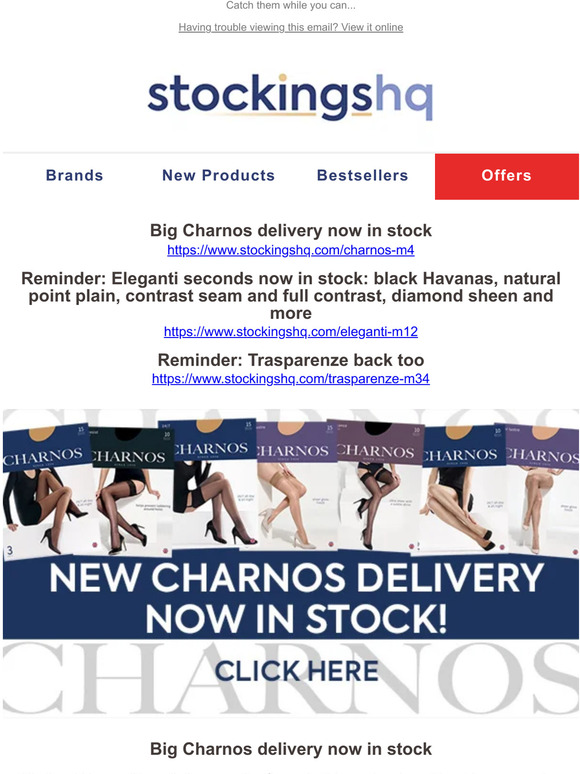 StockingsHQ: Big Charnos delivery plus Eleganti and Trasparenze update ...