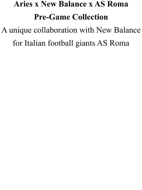 Aries Arise: Aries x New Balance x AS Roma | Milled