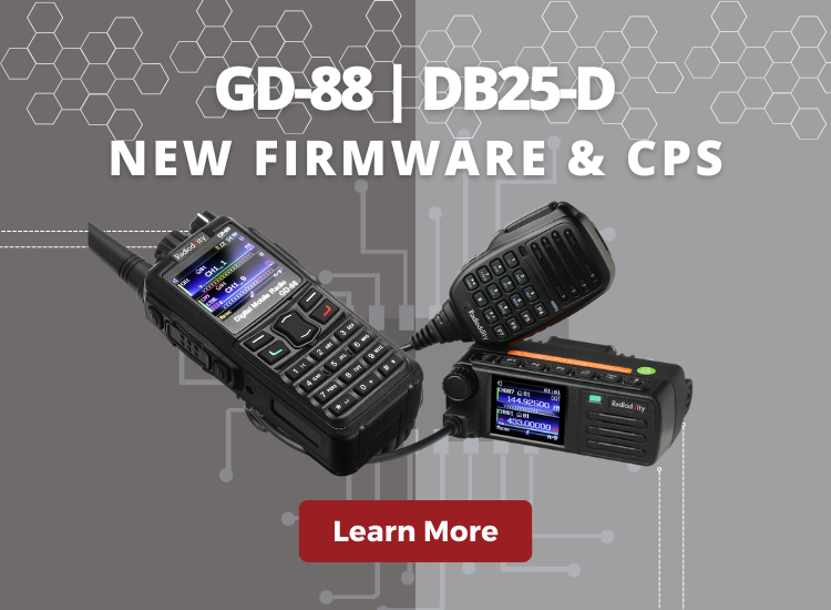 Radioddity: Radioddity GD-88, DB25-D New Firmware & CPS Released! | Milled