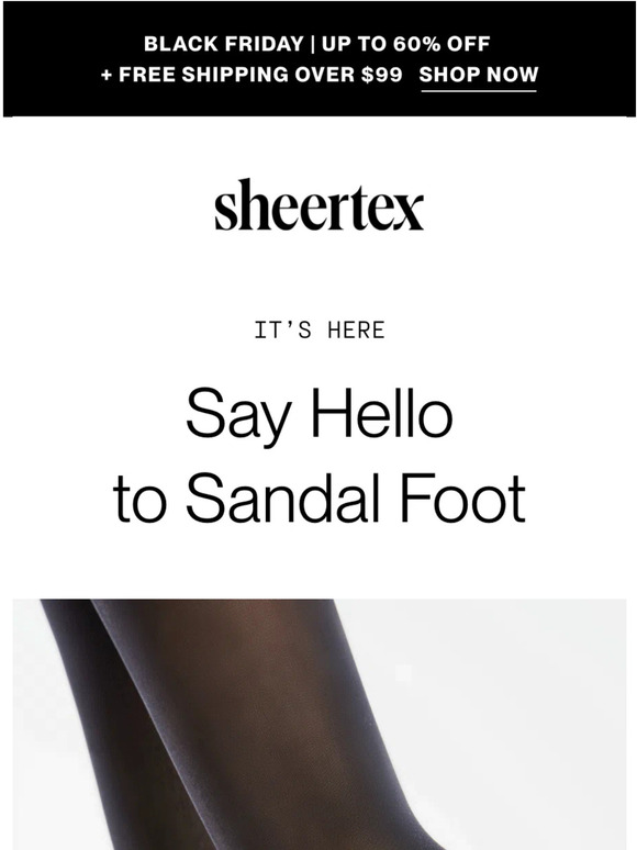 Sheertex: NEW! Sandal Foot Sheer Rip-Resist Tights 👡 | Milled