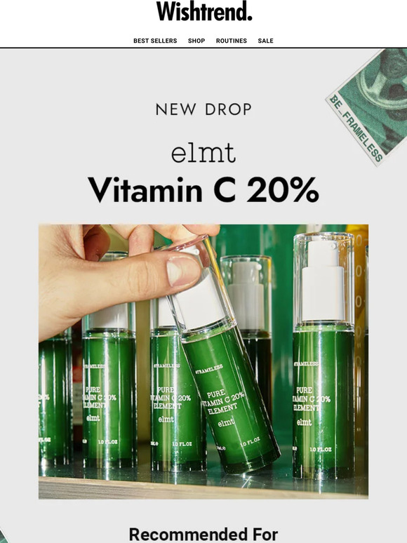 Wishtrend: Just Dropped! NEW Vitamin C💚 | Milled