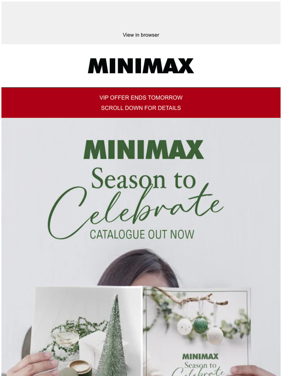 Minimax: VIP OFFER | Spend $100 & Receive $20 Minimax Voucher* | Milled