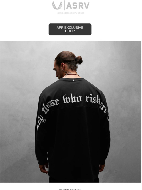 ASRV: Limited Edition Drop // Tech Essential "Only Those" Graphic ...