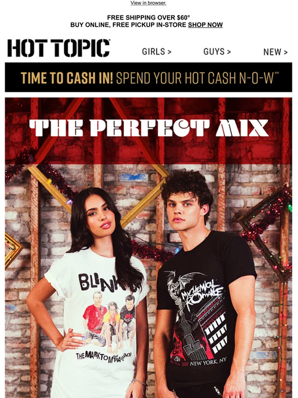 Hot Topic: Tees from all-time favorite artists 💯 | Milled