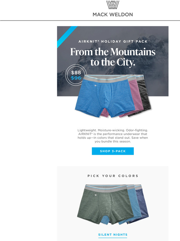 Mack Weldon: The gift that keeps giving. | Milled