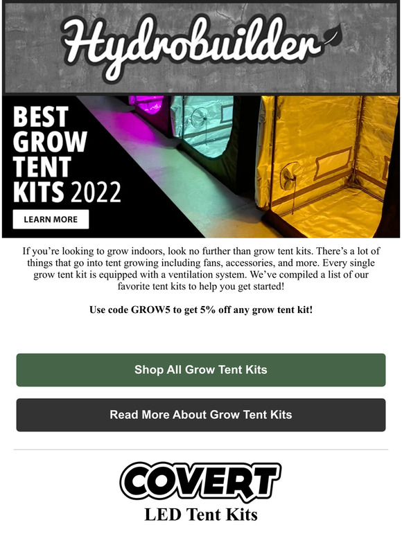 Hydrobuilder: Everything You Need to Know About Grow Tent Kits! ⛺ | Milled