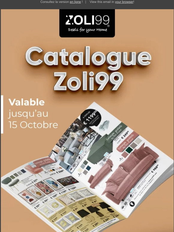 Zoli: Découvrez le nouveau catalogue Zoli99 ! | Milled