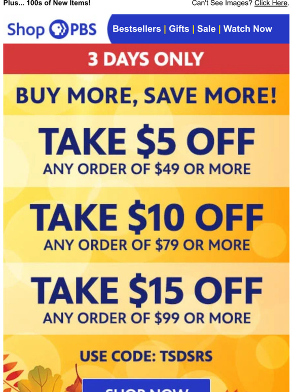 Shop.PBS.org: Saturday Steals | Milled