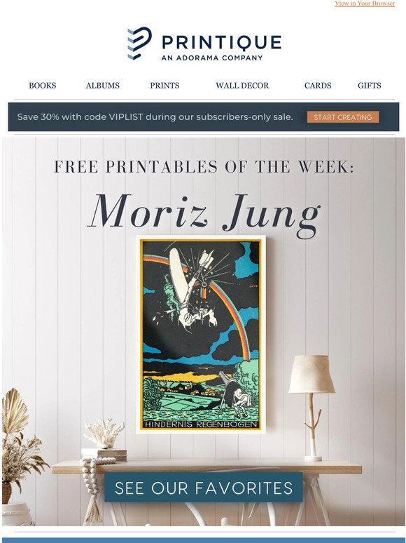 Printique: Free Printables: Moriz Jung | Milled
