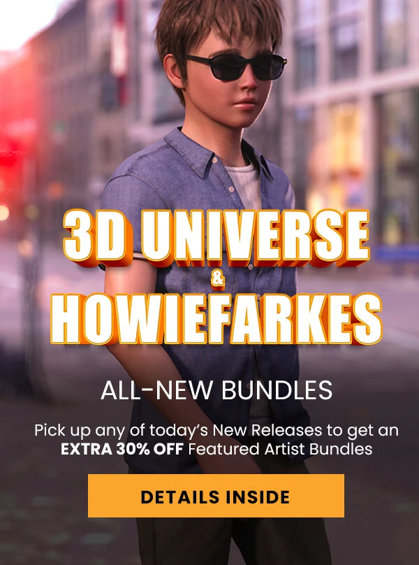 DAZ 3D: Bundle Weekend Sale - 3D Universe and HowieFarkes | Milled