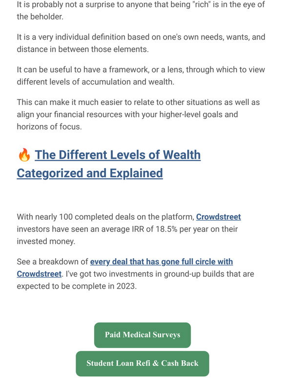 Physician on FIRE: 🔥 The Different Levels of Wealth Categorized and ...