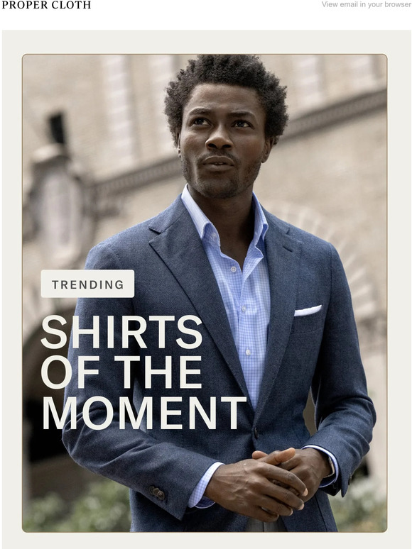 Proper Cloth: Trending Right Now in Shirts: Business Checks, Plaid ...
