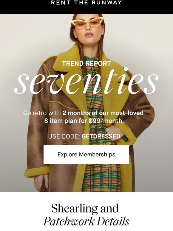 Rent the Runway: Rent the trend: decade dressing | Milled