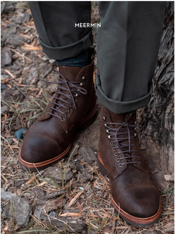 Meermin Shoes: All New: Waxy Commandeer Shearling lined Jumpers | Milled