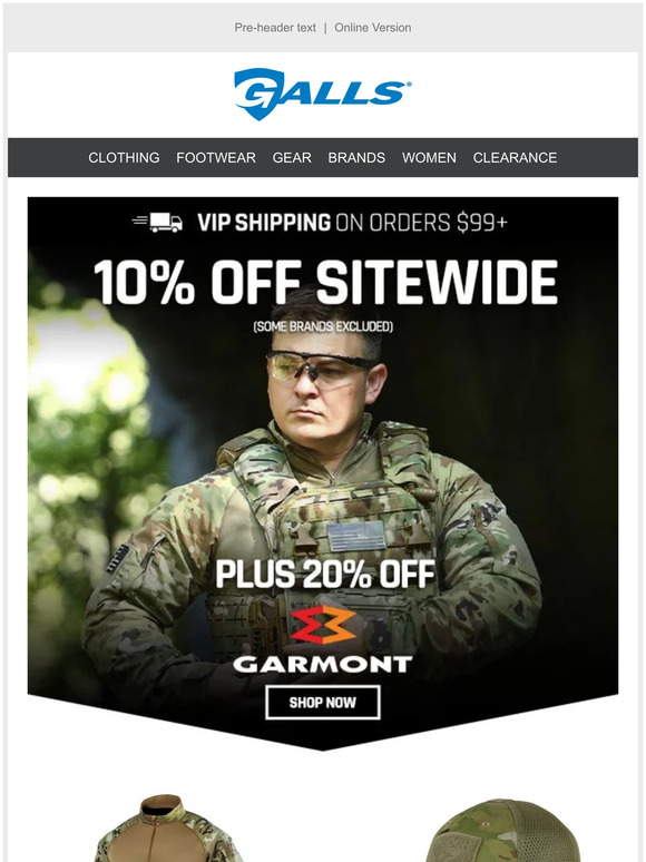 Galls: Military Deals - 10% Off Sitewide | Milled